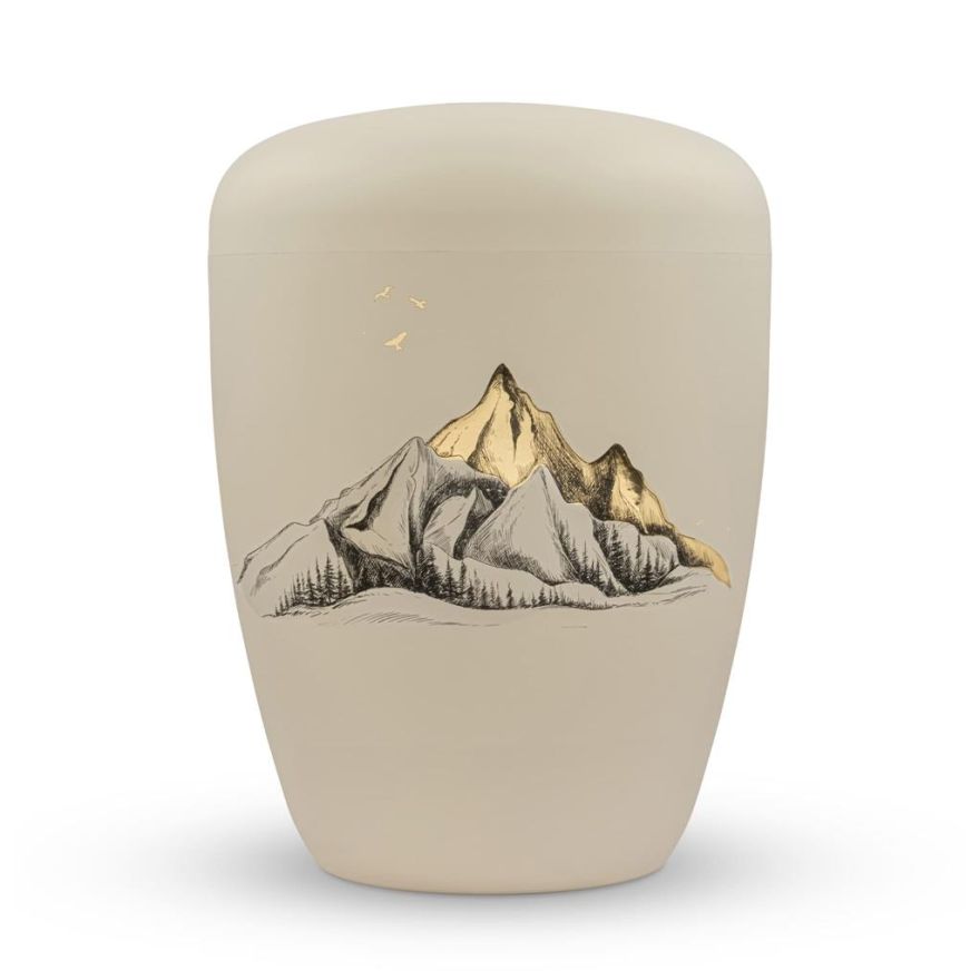 Naturstoffurne, seashell, "Berge"